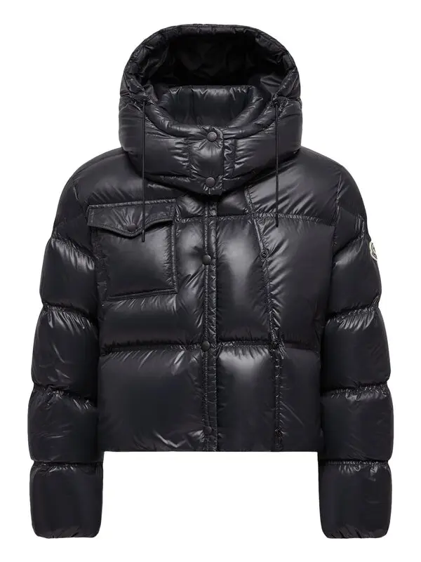 Moncler Quilted Hooded Down Jacket - Black