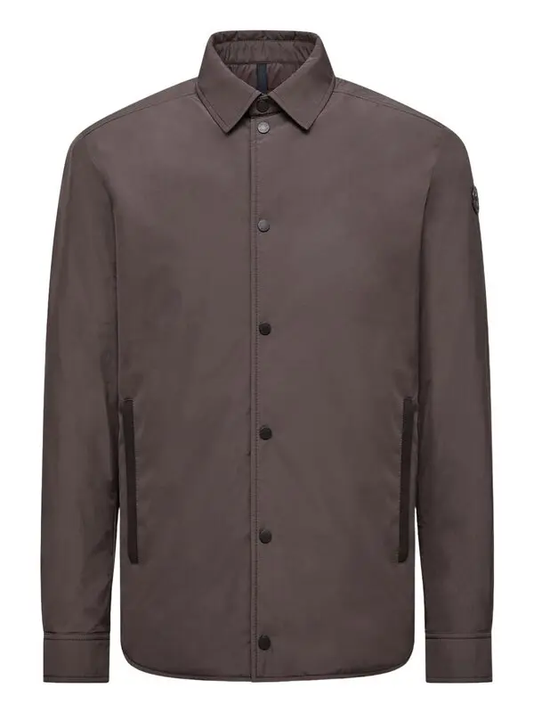 Moncler Gascogne Down Shirt Jacket - Brown