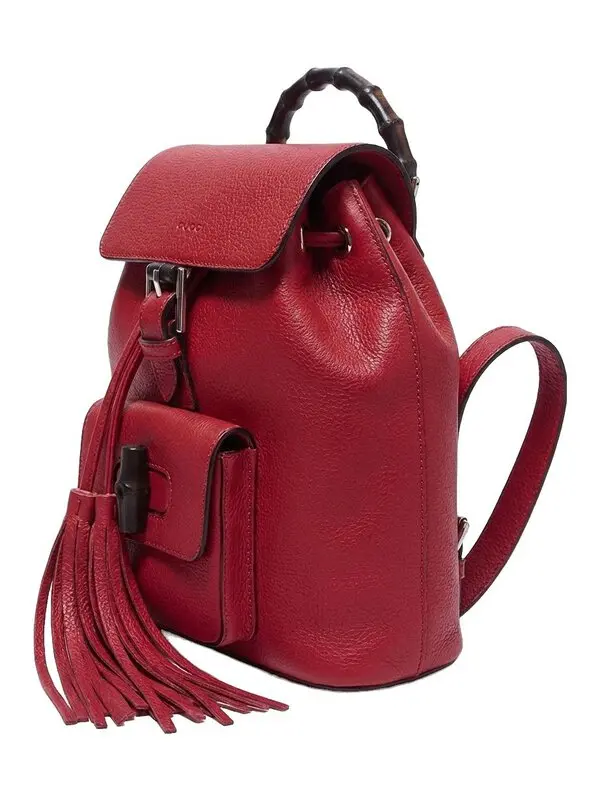 Gucci Bamboo Sac Backpack - Red