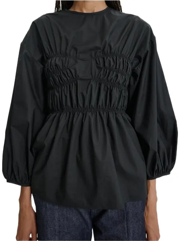 Cecilie Bahnsen Long Sleeve Top - Black