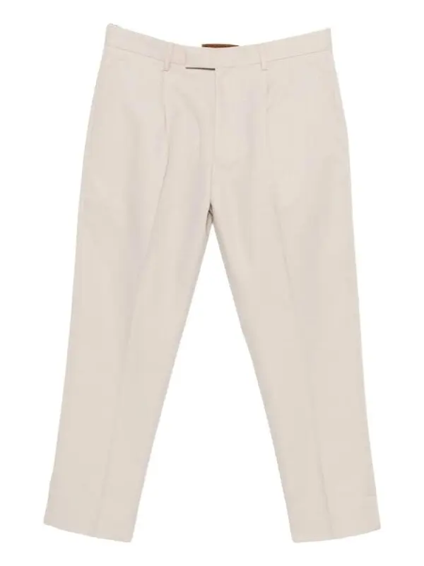 Zegna Tailored Trousers With Belt Loops - White