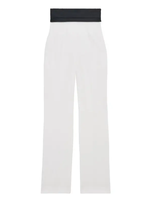 Alexander McQueen High Waisted Tailored Trousers - White