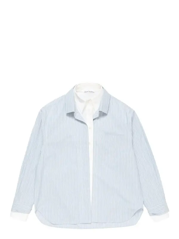 Acne Studios Striped Layered Button-up Shirt - White