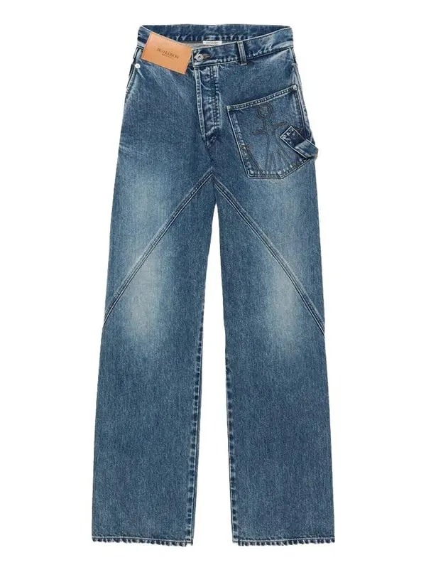 J.W.ANDERSON Twisted Workwear Jeans - Medium Blue