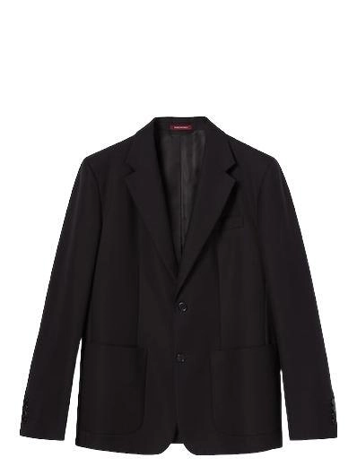 Gucci Single Breasted Cotton Canvas Jacket - Black
