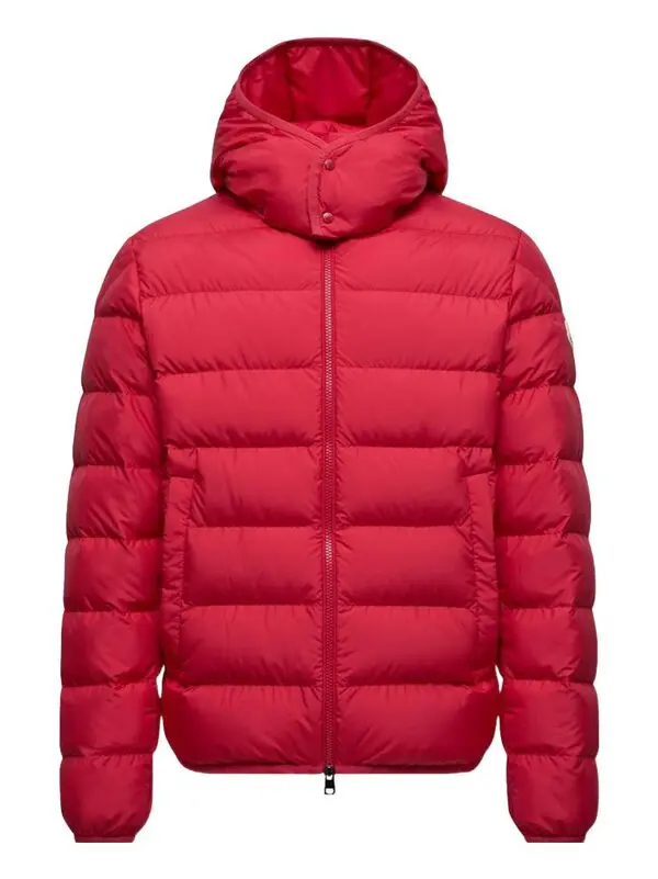 Moncler Montbrocq Hooded Short Down Jacket - Red