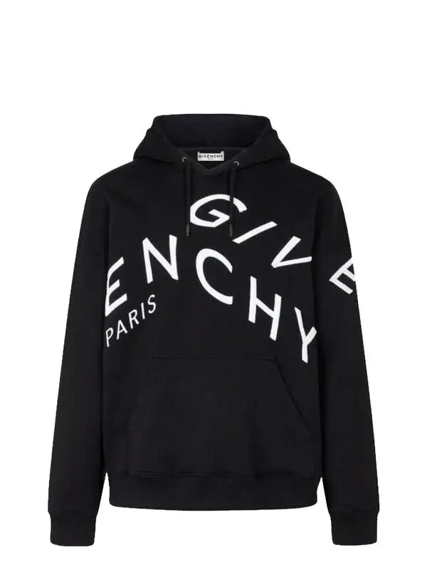 Givenchy Logo-print Cotton Hoodie - Black