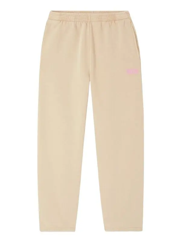American Vintage Straight Leg Elastic Waist Sweatpants - Vintage Sand Dune