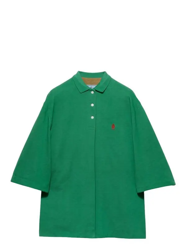 Prada Boxy Piqué Jacket - Green