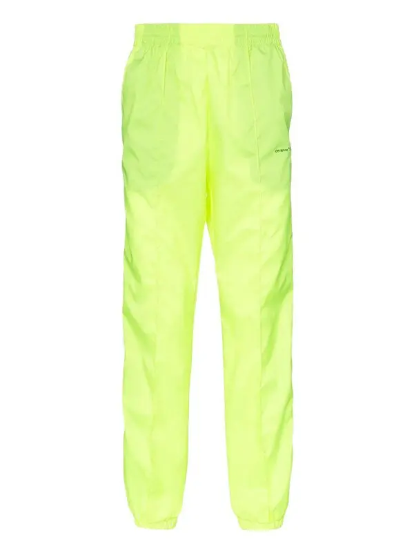 Off-White Logo Stripe Track Trousers - Yellow
