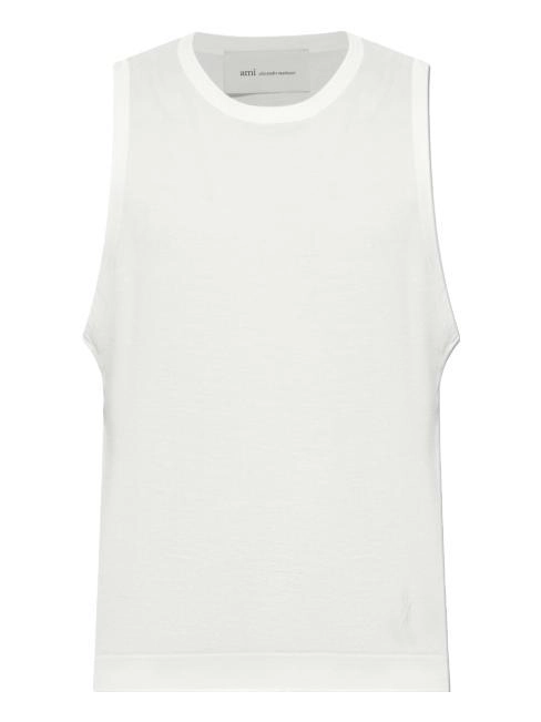 AMI Paris Sleeveless Tank Top - White