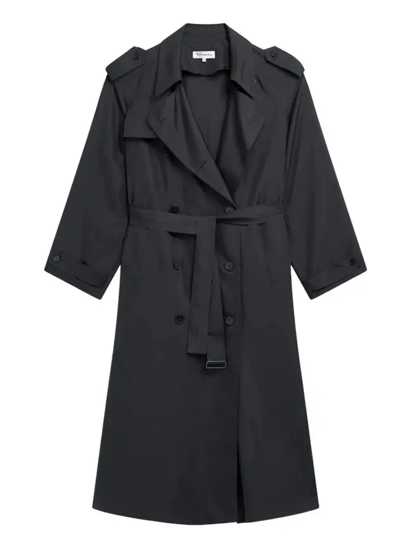THE FRANKIE SHOP Long-sleeved Trench Coat - Black
