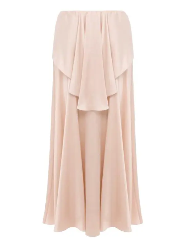 Chloé Layered Midi Skirt - Rose Powder