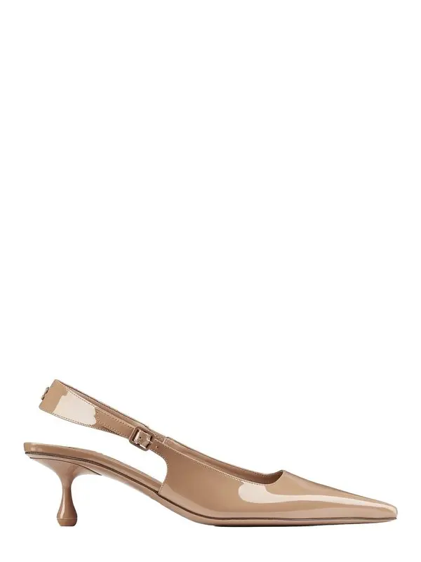 JIMMY CHOO Pointed-toe Slingback High-heeled Sandals - Nude