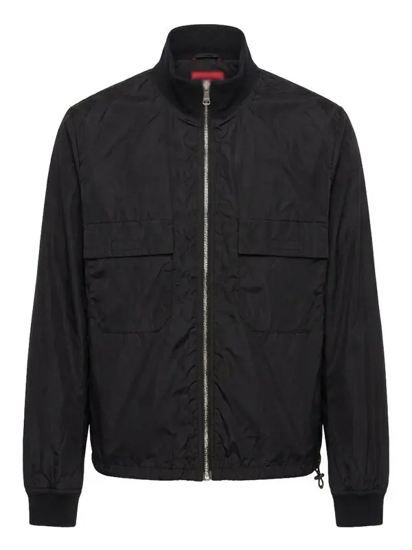 Gucci Logo Baseball Jacket - Black