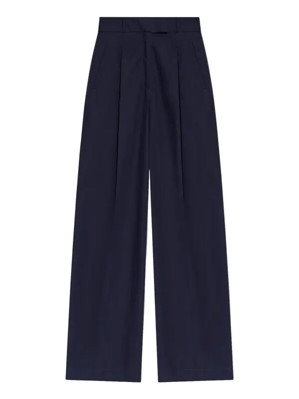 A.p.c. Veronica Wide-leg Trousers - Navy Blue