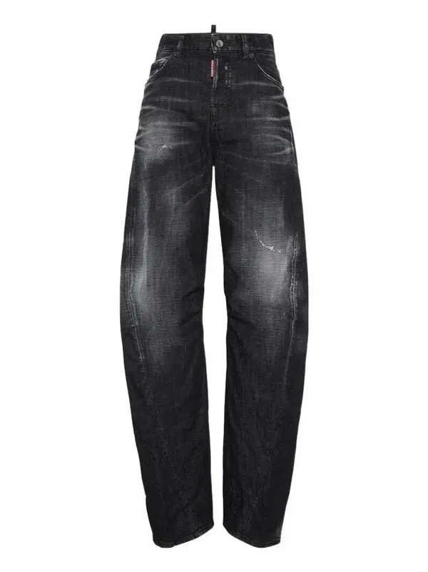 Dsquared2 Washed Tapered Jeans - Black