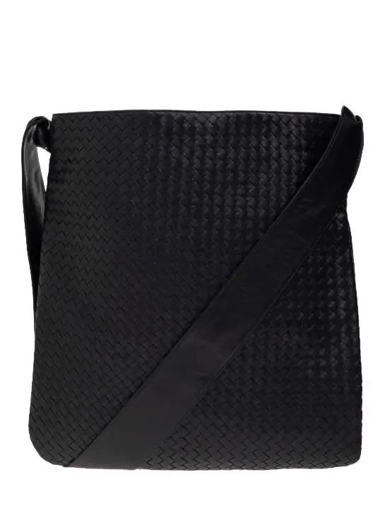 Bottega Veneta Woven Shoulder Bag - Black