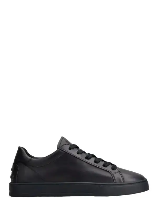 TOD'S Lace-up Round Toe Low-top Sneakers - Black