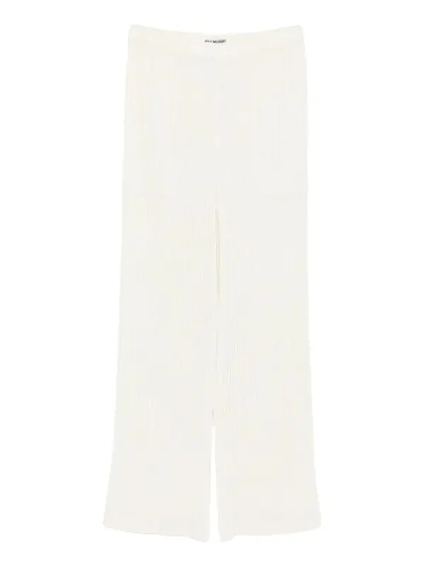 Issey Miyake Pleated Straight-leg Pants - White