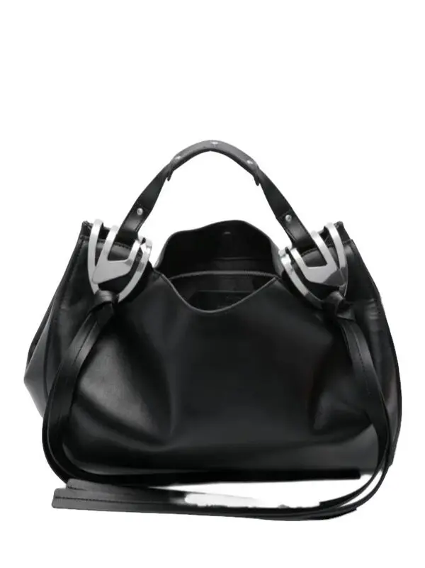 DIESEL® Knot D Top Handle Shoulder Bag - Black