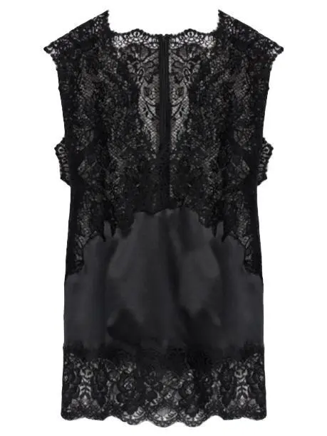 Dolce & Gabbana Sleeveless Lace Dress - Black