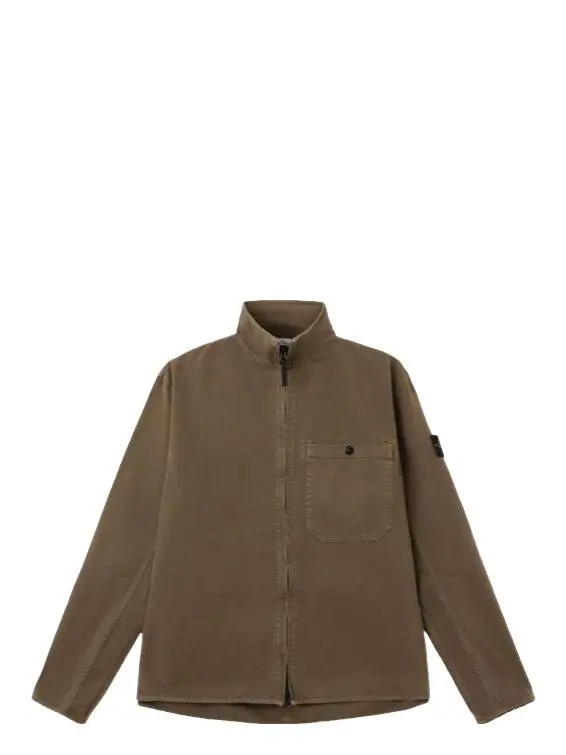 Stone Island Chest-pocket Zip Jacket - Ochre