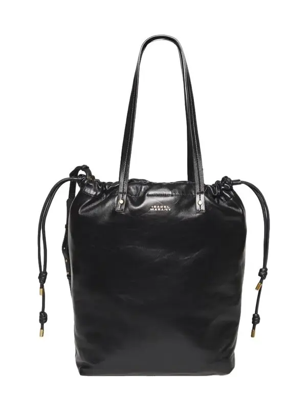Isabel Marant Étoile Silven Drawstring Shoulder Bag - Black