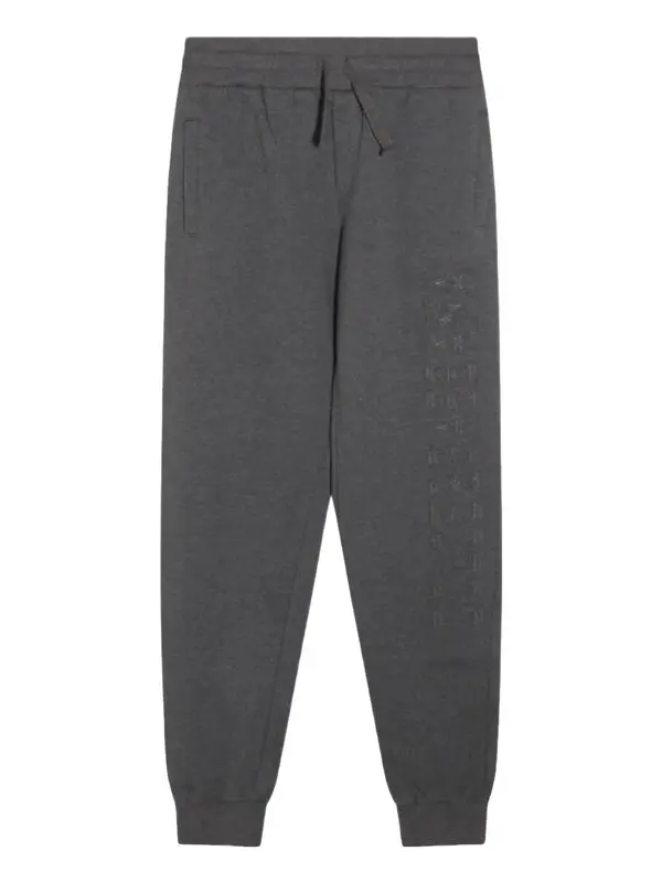 Dolce & Gabbana Embroidered Logo Trousers - Black
