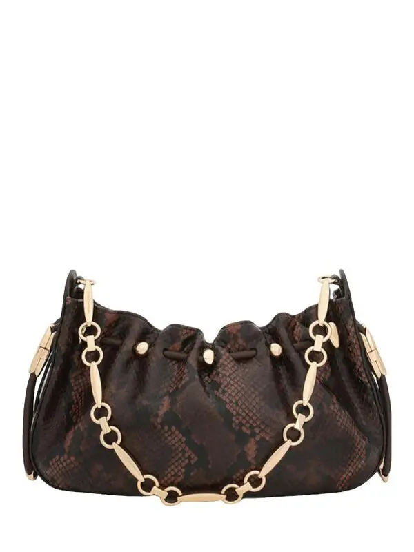 Zimmermann Halcyon Printed Clutch Bag - Dark Brown