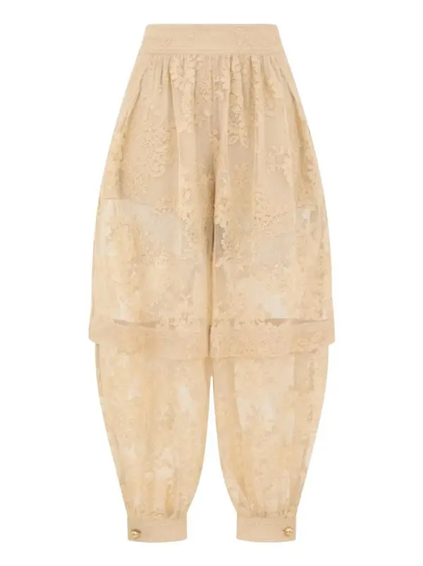 Zimmermann Hypnotic Lace Harem Pants - Cream