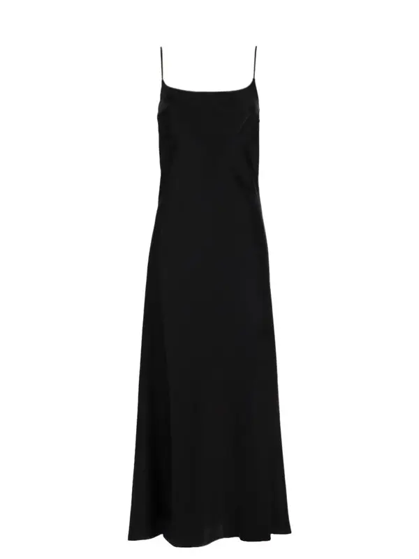 Theory Sleeveless Midi Slip Dress - Black