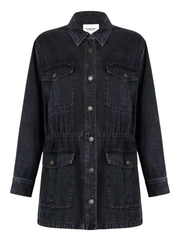 Isabel Marant Étoile Buttoned Denim Jacket - Black