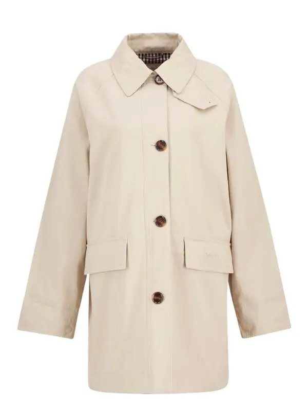 Barbour Buttoned Trench Coat - Mist