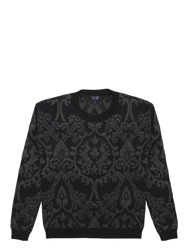 Emporio Armani Logo Knitted Pullover - Black