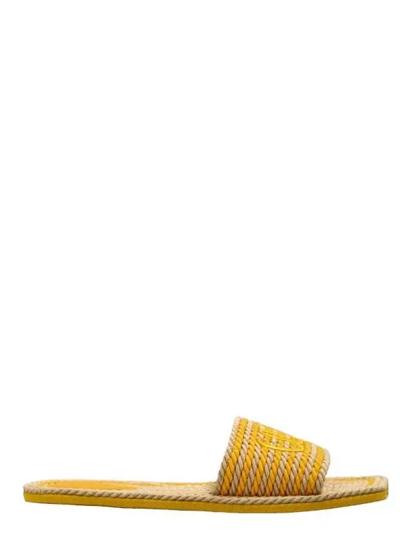 Chloé Logo Strap Flat Sandals - Brown