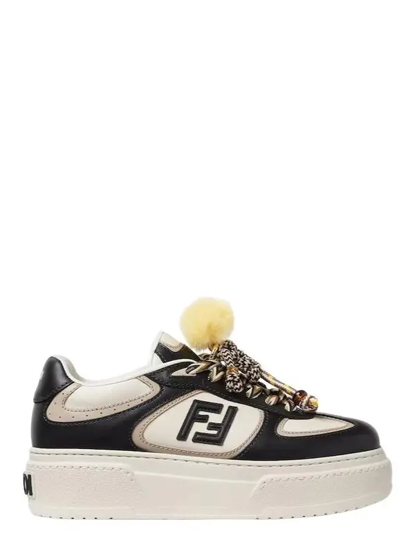 Fendi Match Low-top Platform Sneakers - Black/white