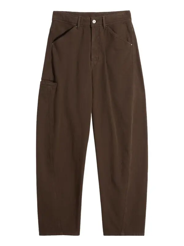 LEMAIRE Twisted Workwear Straight-leg Trousers - Cocoa