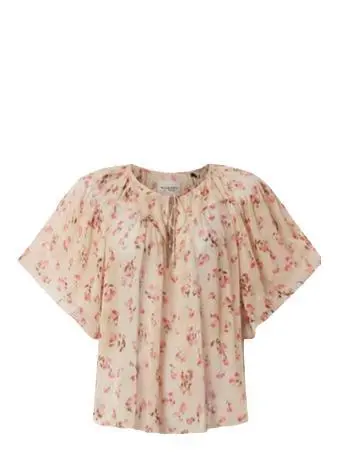 Isabel Marant Étoile Neslya Floral Print Blouse - Nude