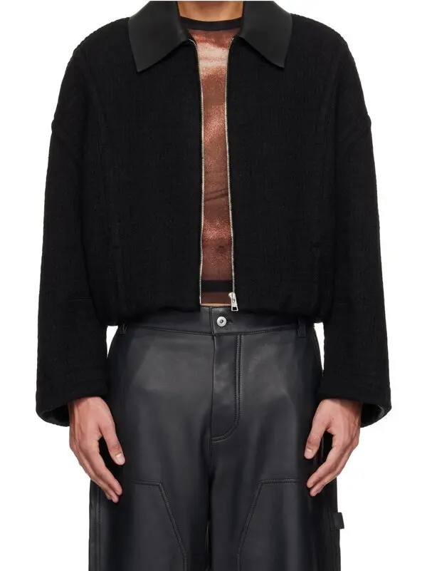 JEAN PAUL GAULTIER Zippered Long-sleeved Jacket - Black