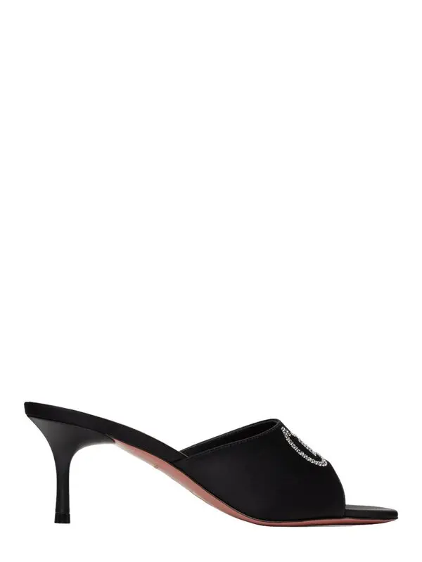 Amina Muaddi Bella 60 Crystal-embellished High-heeled Sandals - Black