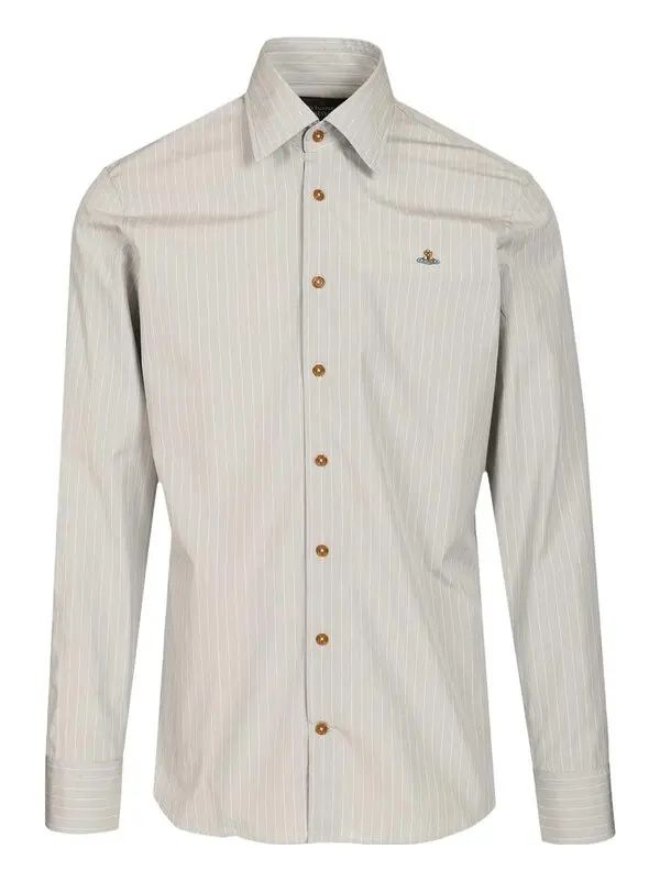 VIVIENNE WESTWOOD Ghost Pinstripe Shirt - White