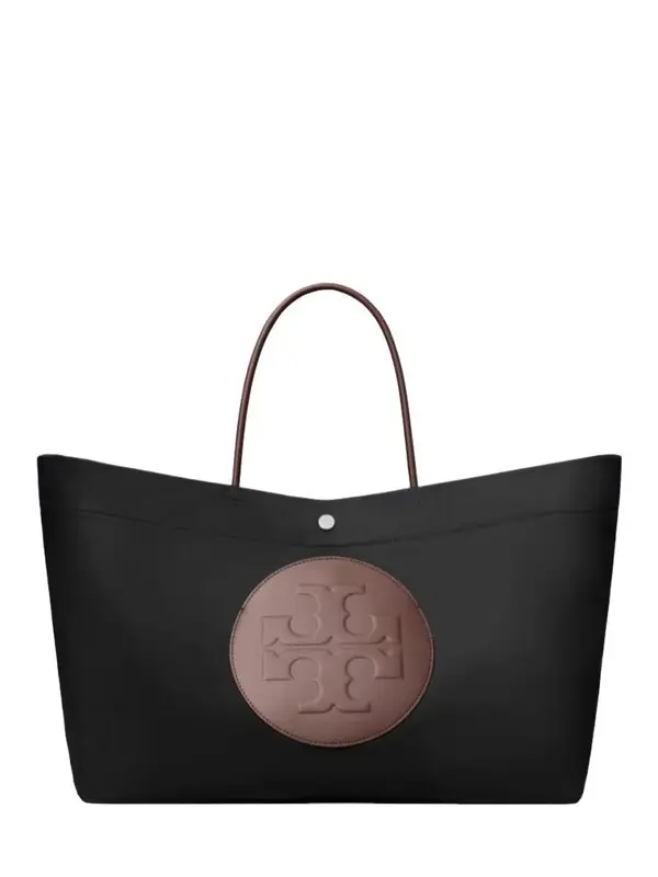 Tory Burch Ella Twist Logo Shoulder Bag - Black
