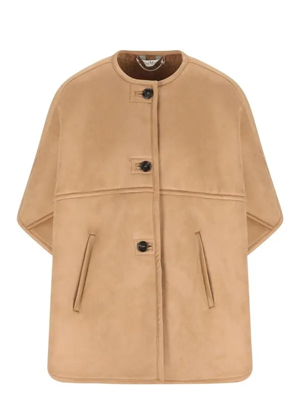 Max Mara Zaza Button-up Coat - Nude
