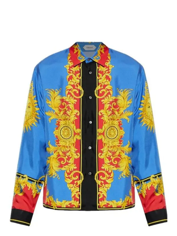 Versace Baroque Sun Print Shirt - Multi-color