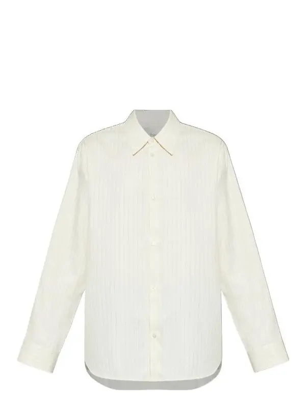 Studio Nicholson View Striped Long-sleeved Shirt - White