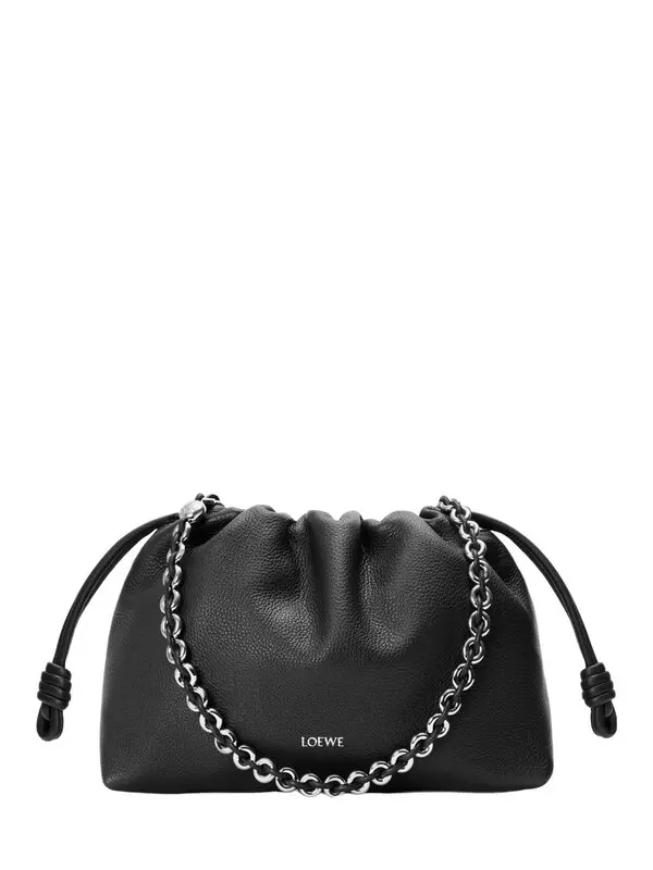Loewe Flamenco Medium Shoulder Bag - Black
