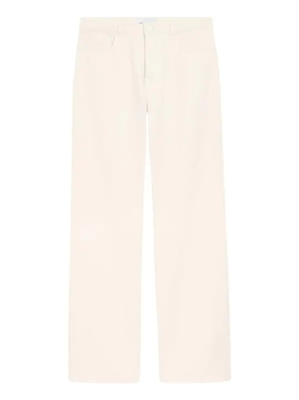 Ami Large Fit Jeans - White Cream