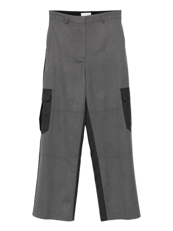 Stella McCartney Side Slit Straight-leg Trousers - Black