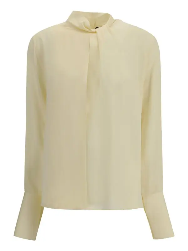 TOM FORD Silk Georgette Blouse With Open Back - Nude